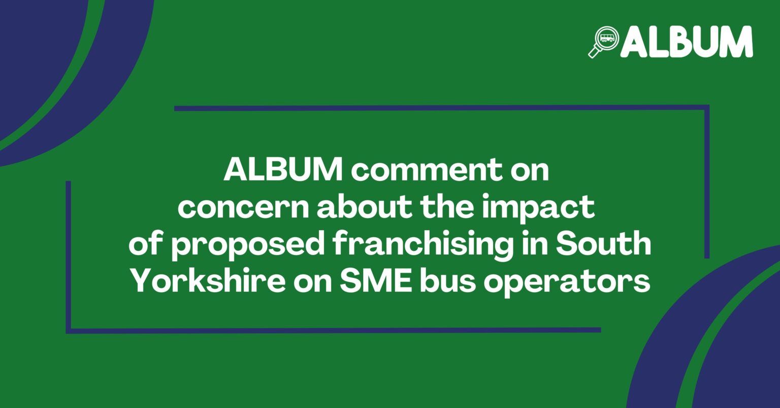 ALBUM Statement on Bus Franchising in South Yorkshire - ALBUM